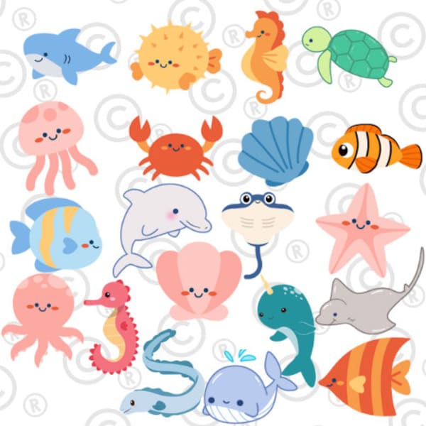 Sea Creatures - Etsy
