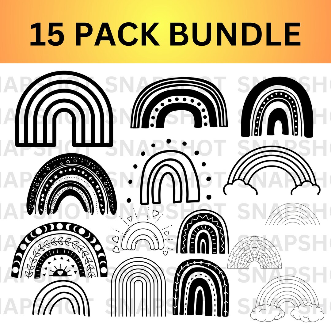 Rainbow Svg Rainbow Clipart Boho Rainbow Svg Rainbow Png - Etsy