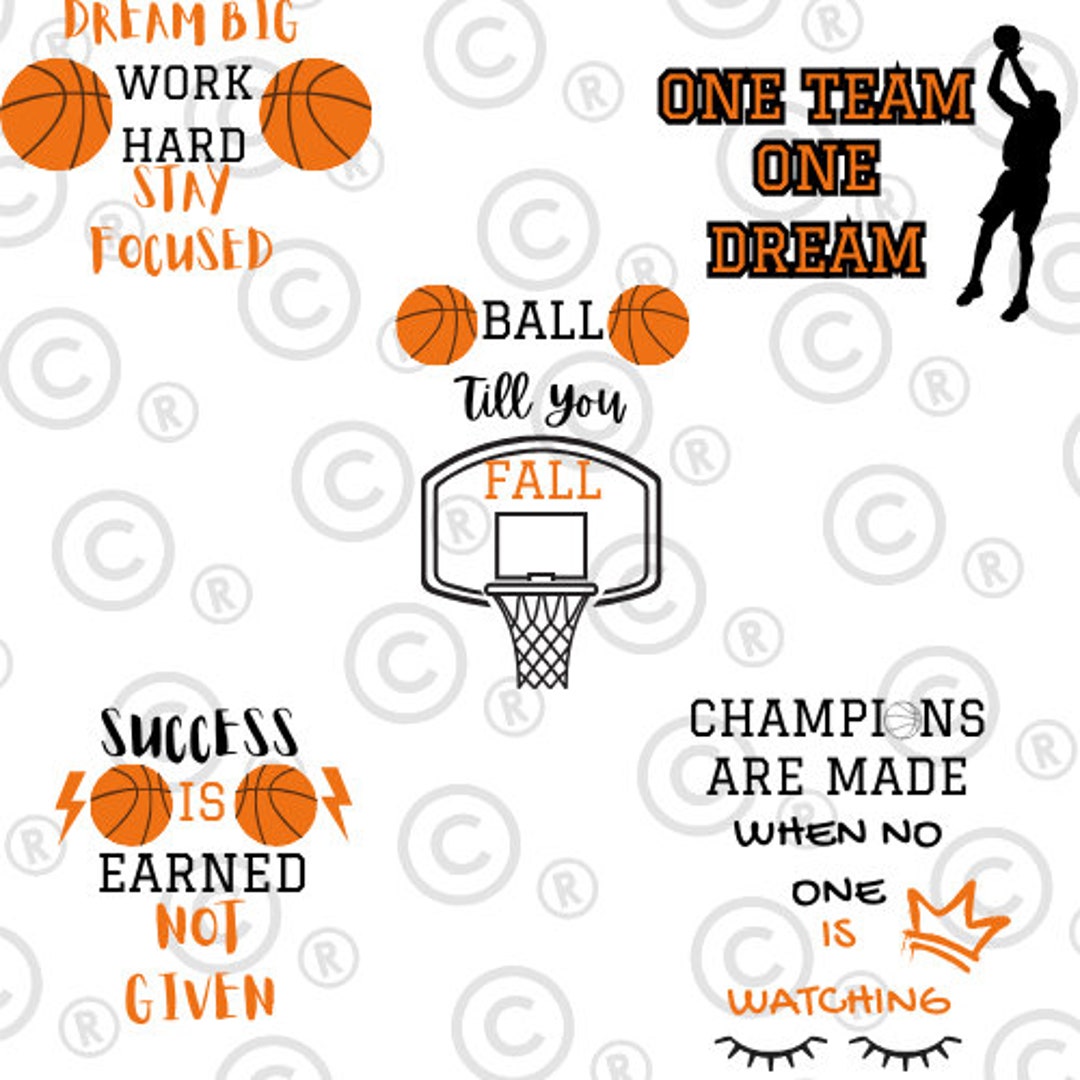 Basketball SVG Bundle, Basketball Quotes SVG, Basketball Fan SVG, Fan ...