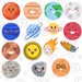 Cute Solar System Clipart Planets Clip Art Set, Space, Earth, Moon ...