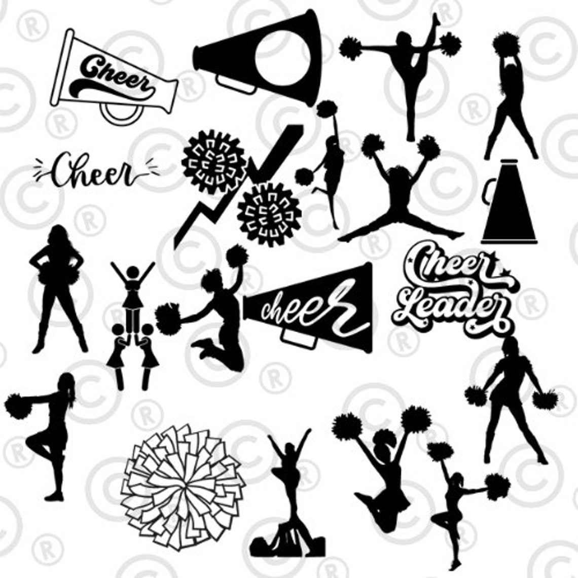 Cheer Big Svg Bundle Cheer Svg Bundle Cheer Svg Cheerleading Svg Cheer ...