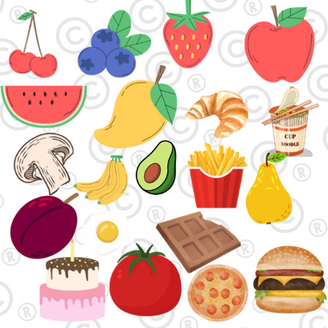 Food Clip Art Hand Drawn Clip Art, Food Collage Sheet, Desserts Clipart ... Food Clip Art Hand Drawn Clip Art, Food Collage Sheet, Desserts Clipart ...