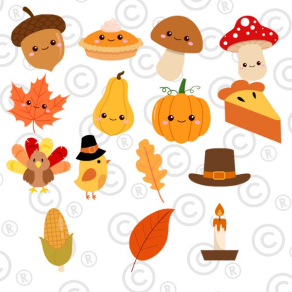 Autumn Clip Art - Etsy