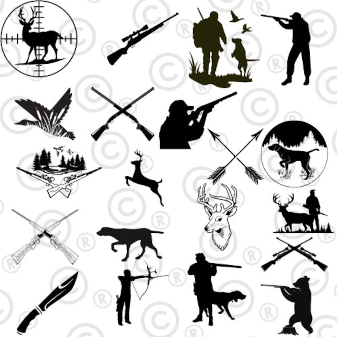 HUNTING SVG Bundle, Hunter SVG Cut Files, Deer Hunter Svg, Pheasant ...