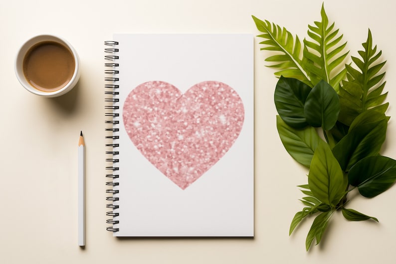 Glitter Hearts Clipart Set Clip Art Set of Rainbow Hearts, Glitter ...