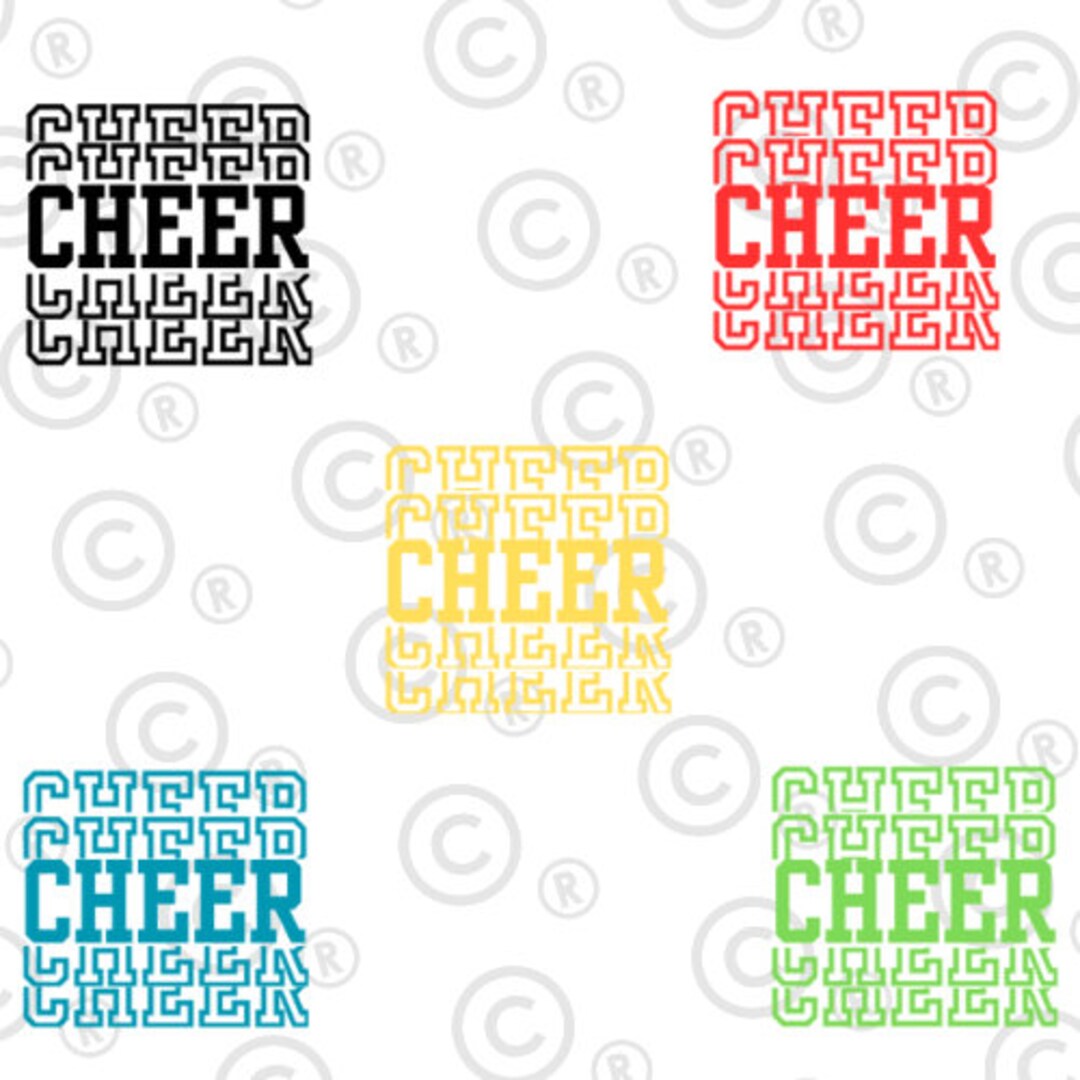 Cheer SVG, Stacked Cheer SVG, Cheerleading SVG, Cheer Team Svg ...