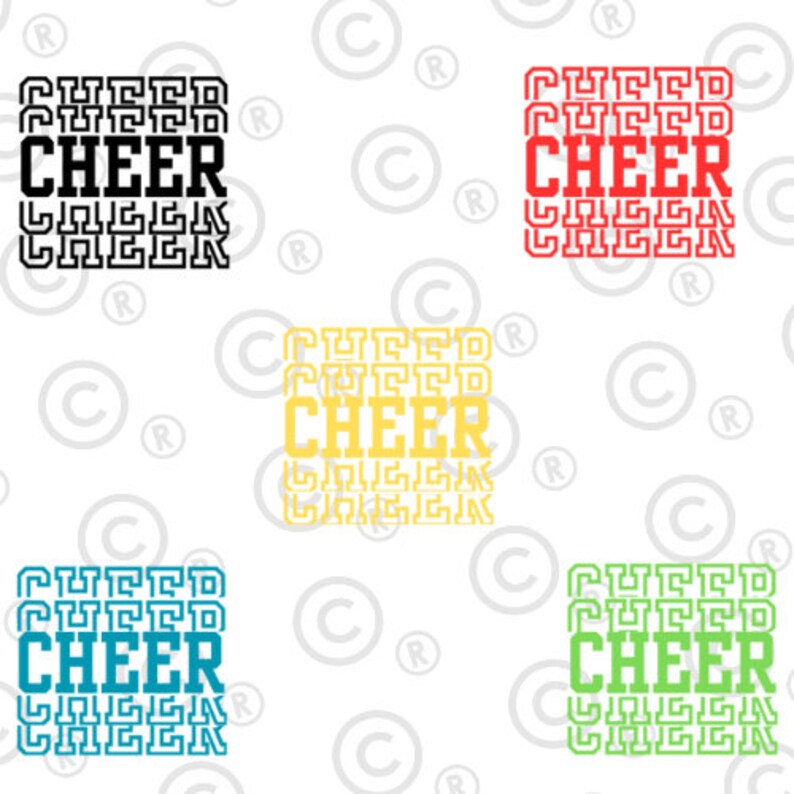 Cheer SVG, Stacked Cheer SVG, Cheerleading SVG, Cheer Team Svg ...