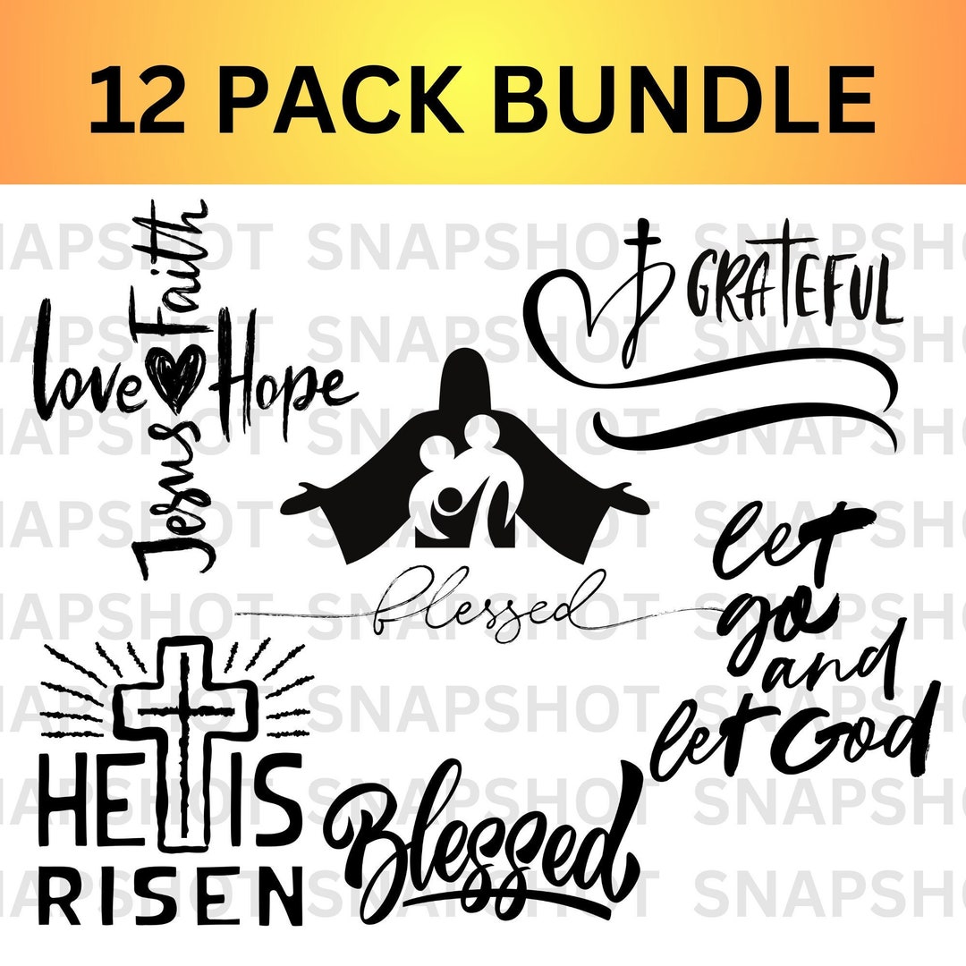 Christian Svg Files for Cricut Faith Svg Bundle Bible Verse Svg Digital ...