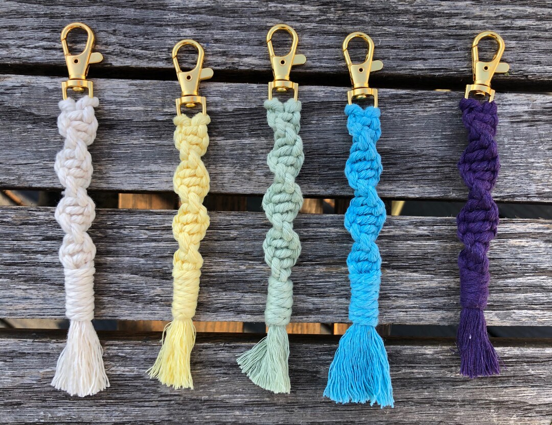 Spiral Knot Keychains - Etsy