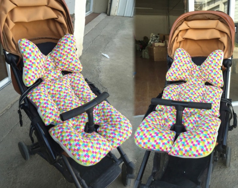 Soft Stroller Pad 100% Cotton Pushchair Pad Liner Mat Carseat - Etsy