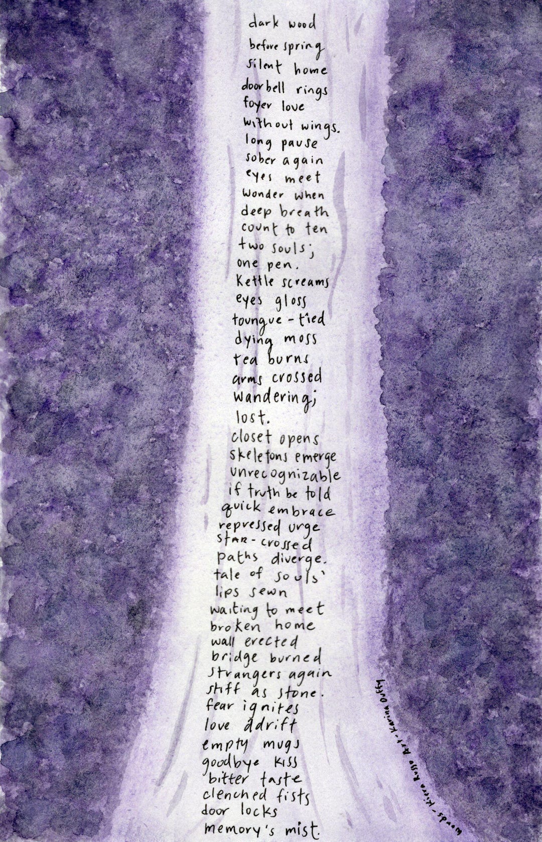 Colorful Watercolor Poetry Prints | Ready-to-frame Digital Art ...