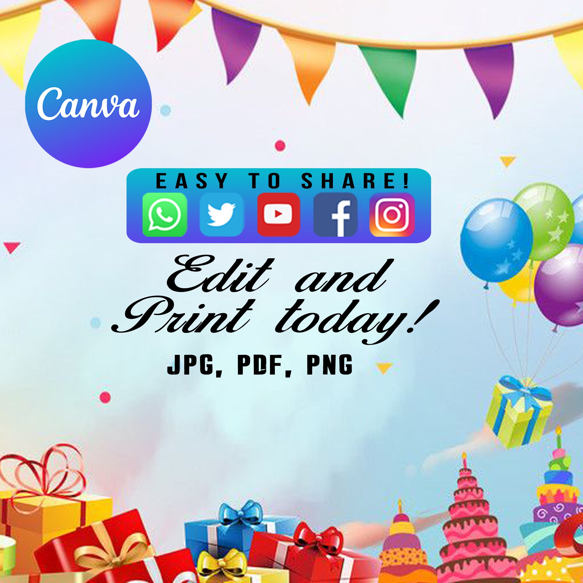 Gymnastics Birthday Invitation, Flip Tumble & Play Invitation, Girls ...