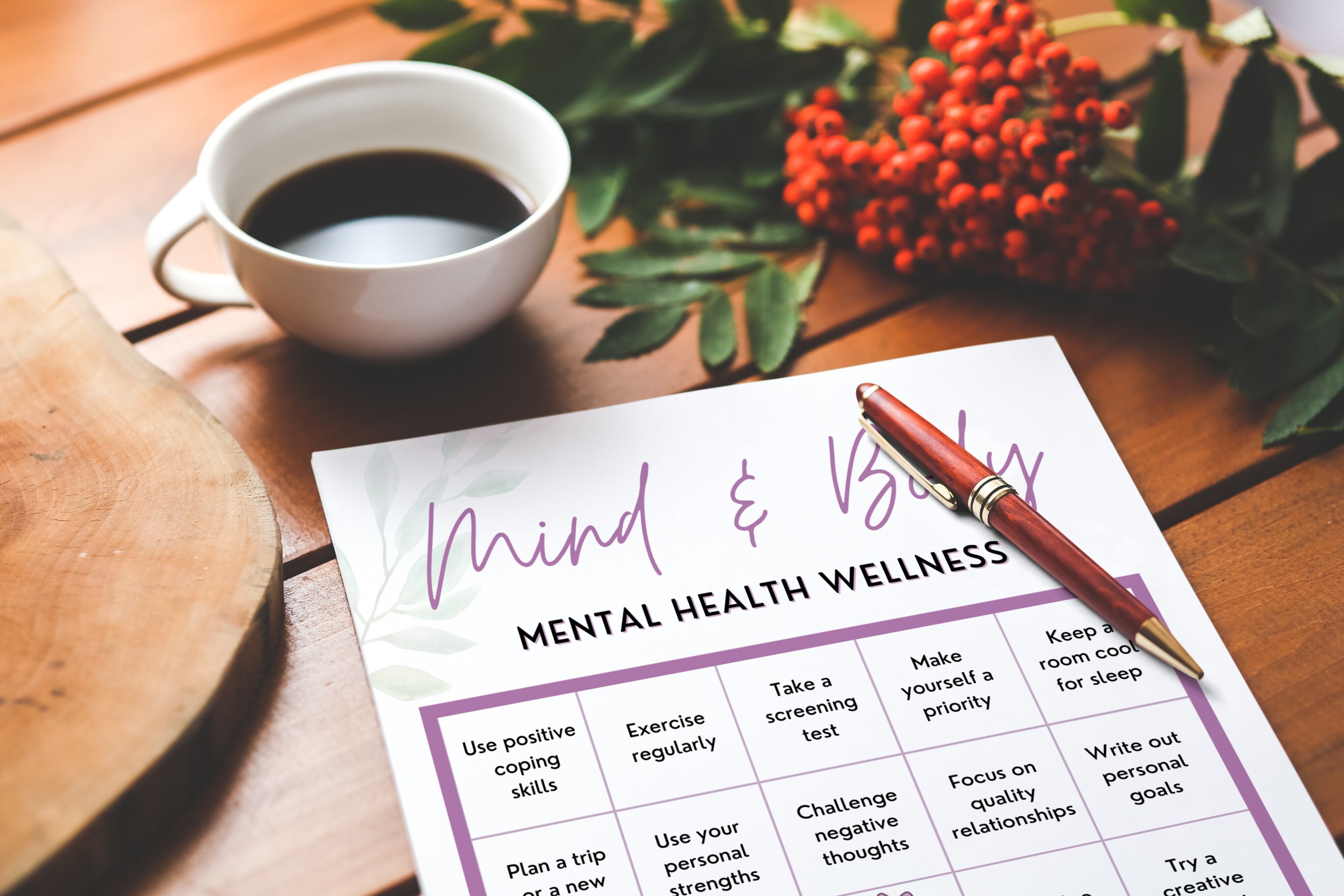 Mental Health BINGO Game Kit, Wellness Activity, Self-care Learning ...