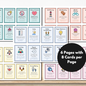 48 Cognitive Distortions Flashcards, Cognitive Behavioral Therapy ...