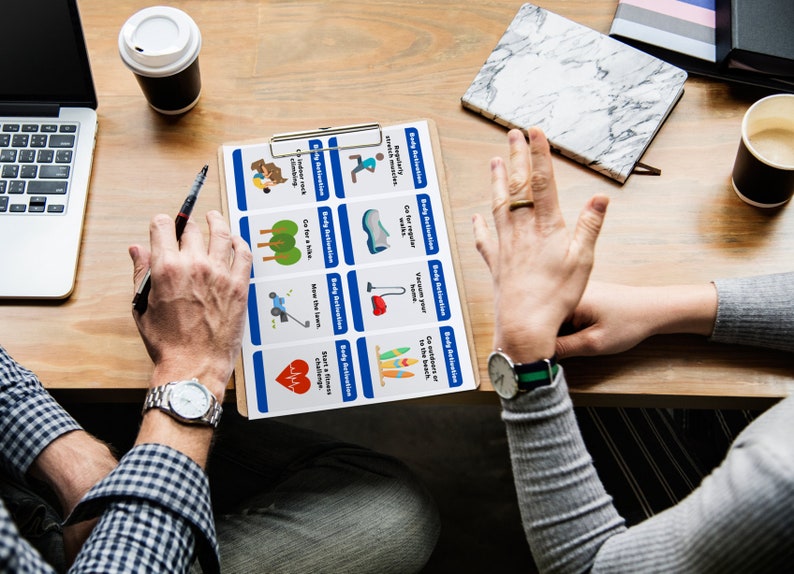 Behavior Activation Flash Cards Activity Scheduling Positive | Etsy