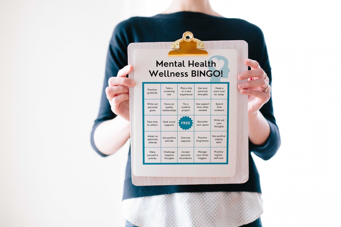 Mental Health BINGO Game Kit Wellness Well-being Activity - Etsy Canada
