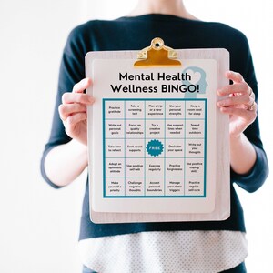 Mental Health BINGO Game Kit, Wellness, Well-being Activity, Student ...