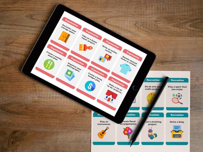 Behavior Activation Flash Cards Activity Scheduling Positive - Etsy