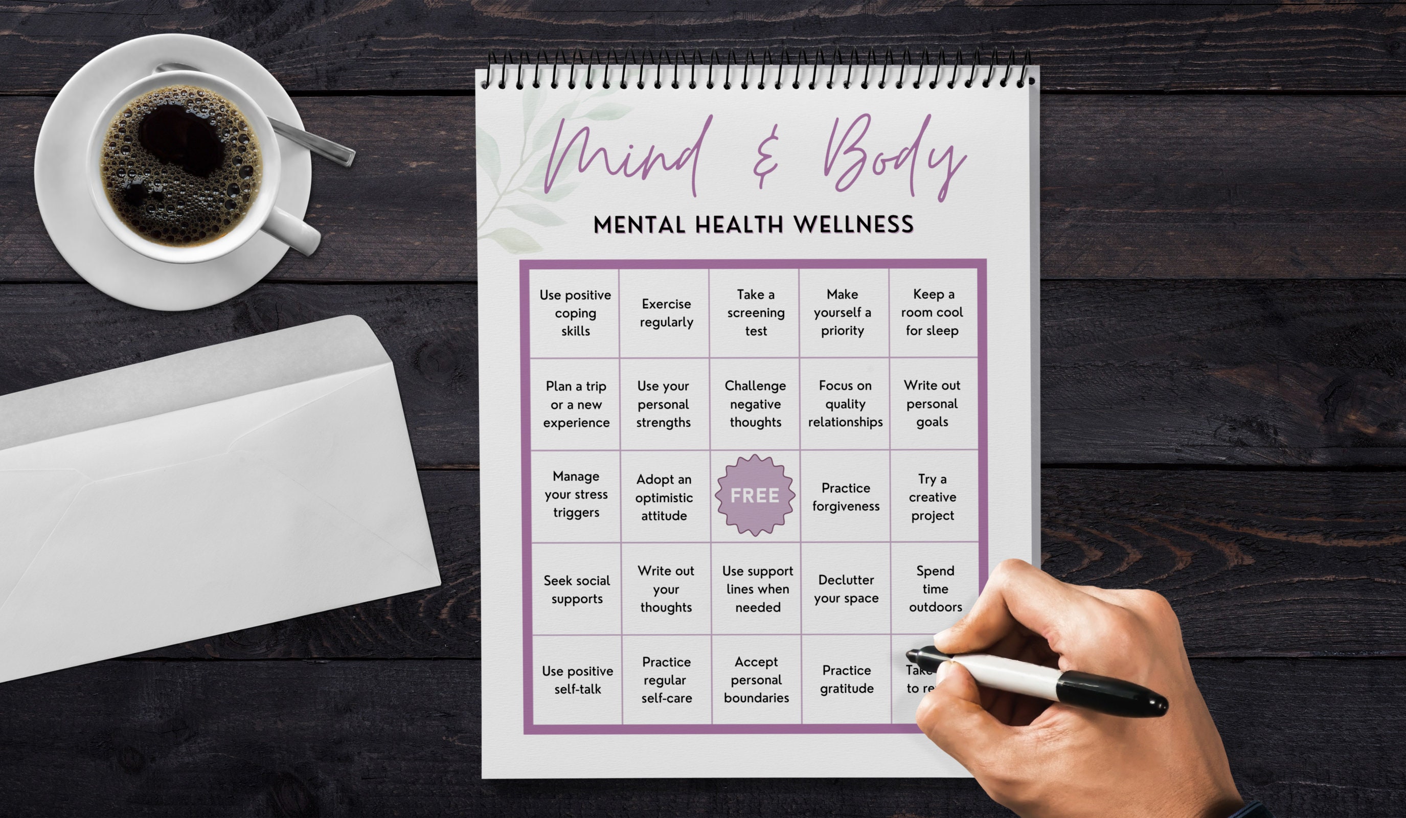 Mental Health BINGO Game Kit, Wellness Activity, Self-care Learning ...
