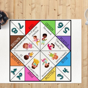 Coping Skills Game, Catchers for Kids, Fortune Teller, Paper Origami ...