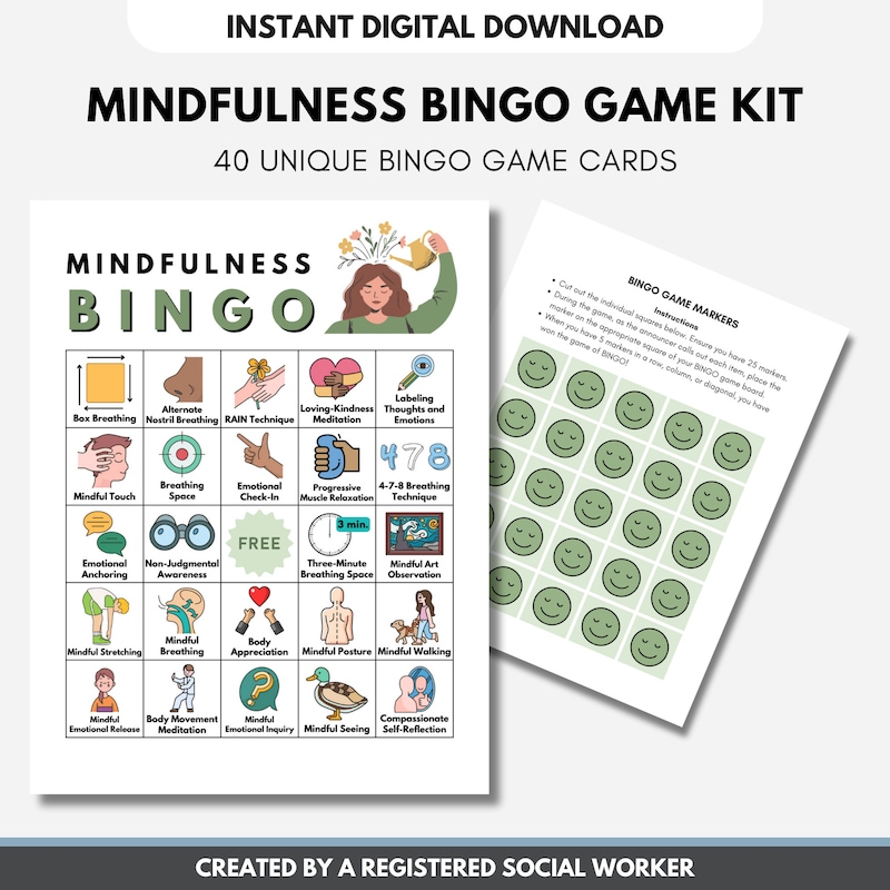 Mindfulness Card Game - Etsy