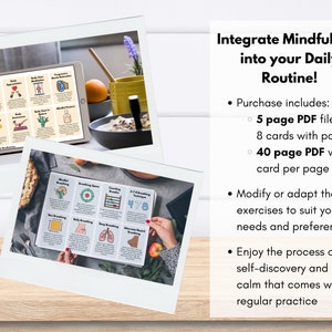 40 Mindfulness Exercise Flashcards Breathing Exercises - Etsy