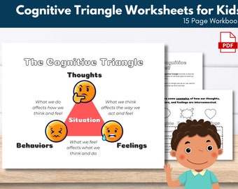 Cbt Worksheets for Kids - Etsy