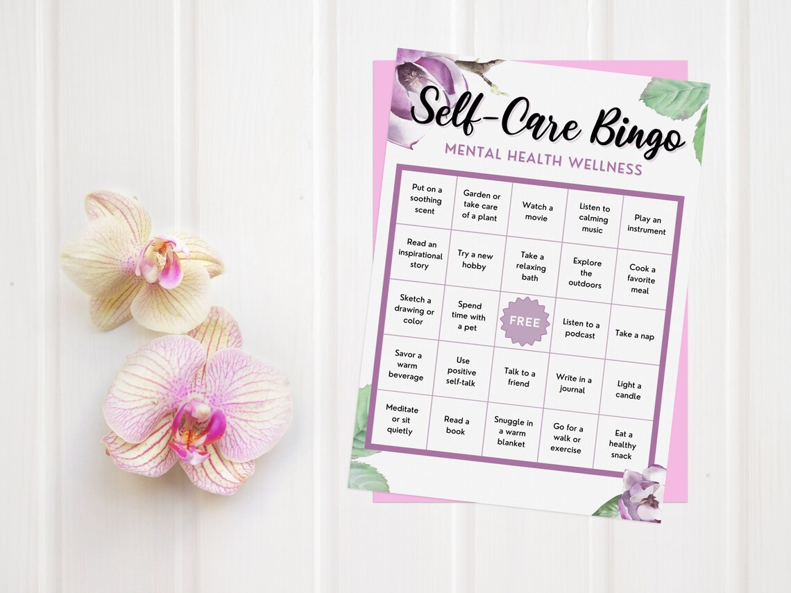 Self-care BINGO Game Activity Kit for Mental Health Wellness - Etsy