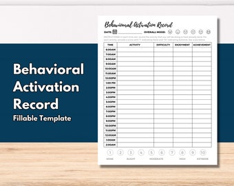 Behavior Activation Flash Cards, Activity Scheduling, Positive Growth ...