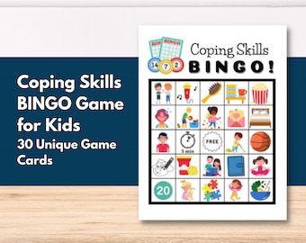 Coping Skills Bingo Bingo for Recreational Therapy, Activity ...