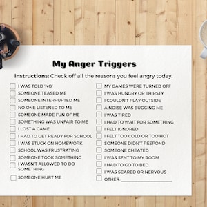 Anger Management Skills for Kids, Social Emotional Learning Worksheets ...