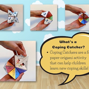 Coping Skills Game, Catchers for Kids, Fortune Teller, Paper Origami ...