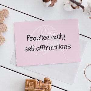 Self Esteem Flashcards, Confidence Affirmations, Positive Self-talk ...