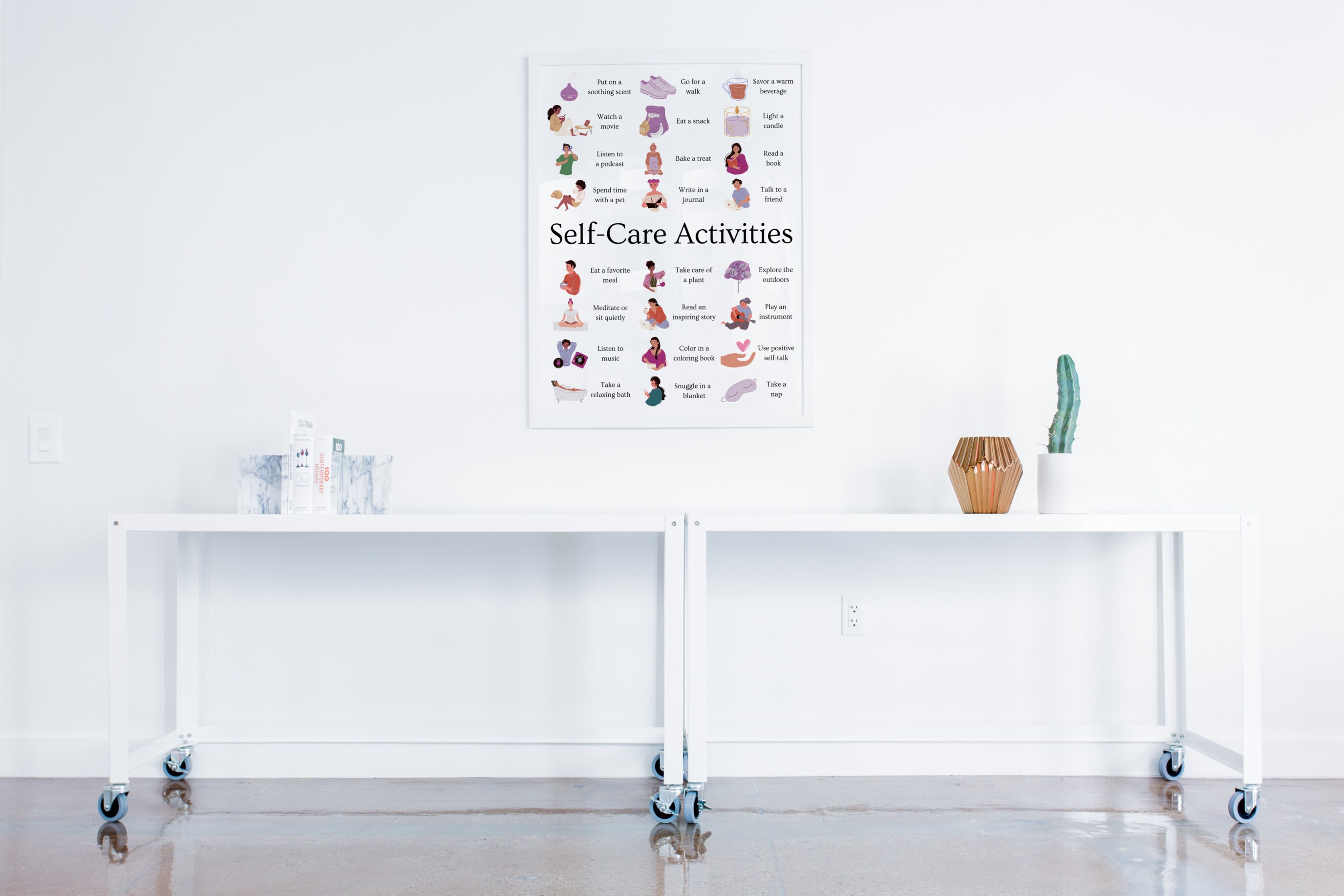 Self-care Handout Poster Mental Health Wellness Activities - Etsy Canada