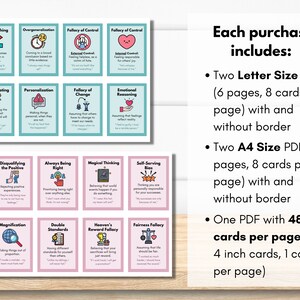 48 Cognitive Distortions Flashcards, Cognitive Behavioral Therapy ...