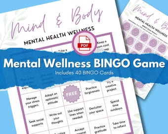 Mental Health Bingo | Etsy