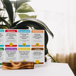 48 Cognitive Distortions Flash Cards, Thinking Errors Worksheets ...