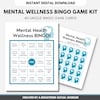 Self-care BINGO Game Activity Kit for Mental Health, Wellness, Therapy ...