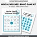 Self-care BINGO Game Activity Kit for Mental Health, Wellness, Therapy ...