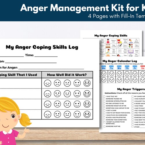 Anger Management Skills for Kids Social Emotional Learning - Etsy