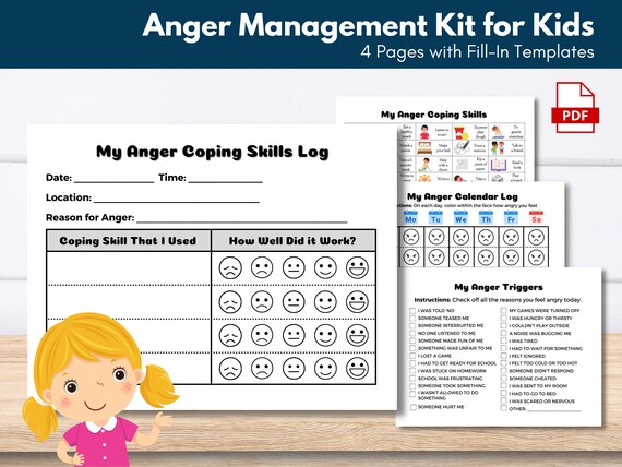 Anger Management Skills for Kids Social Emotional Learning - Etsy