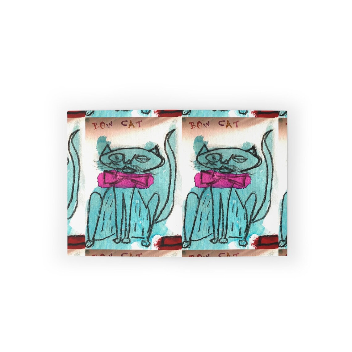 BOW CAT Greeting Cards (8 Pcs) - Etsy