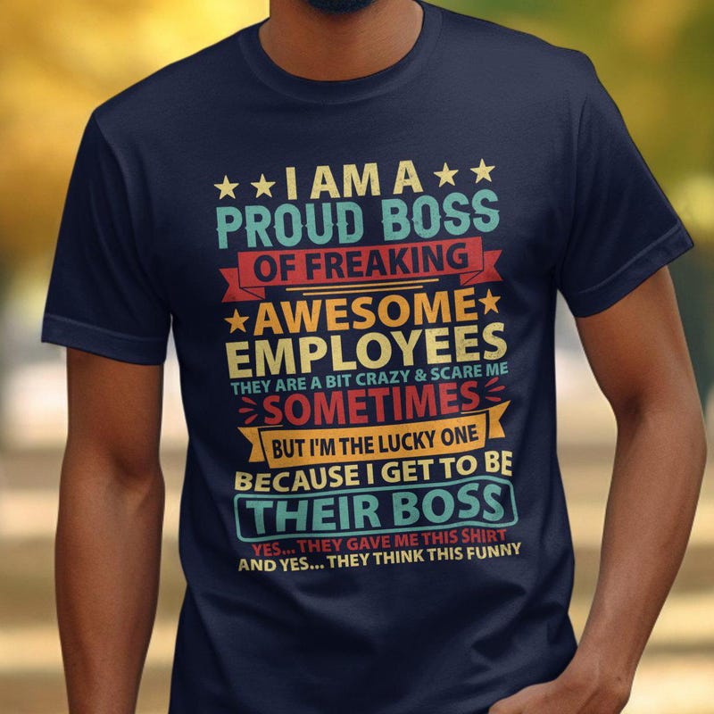 Boss and Employee Tee - Etsy UK