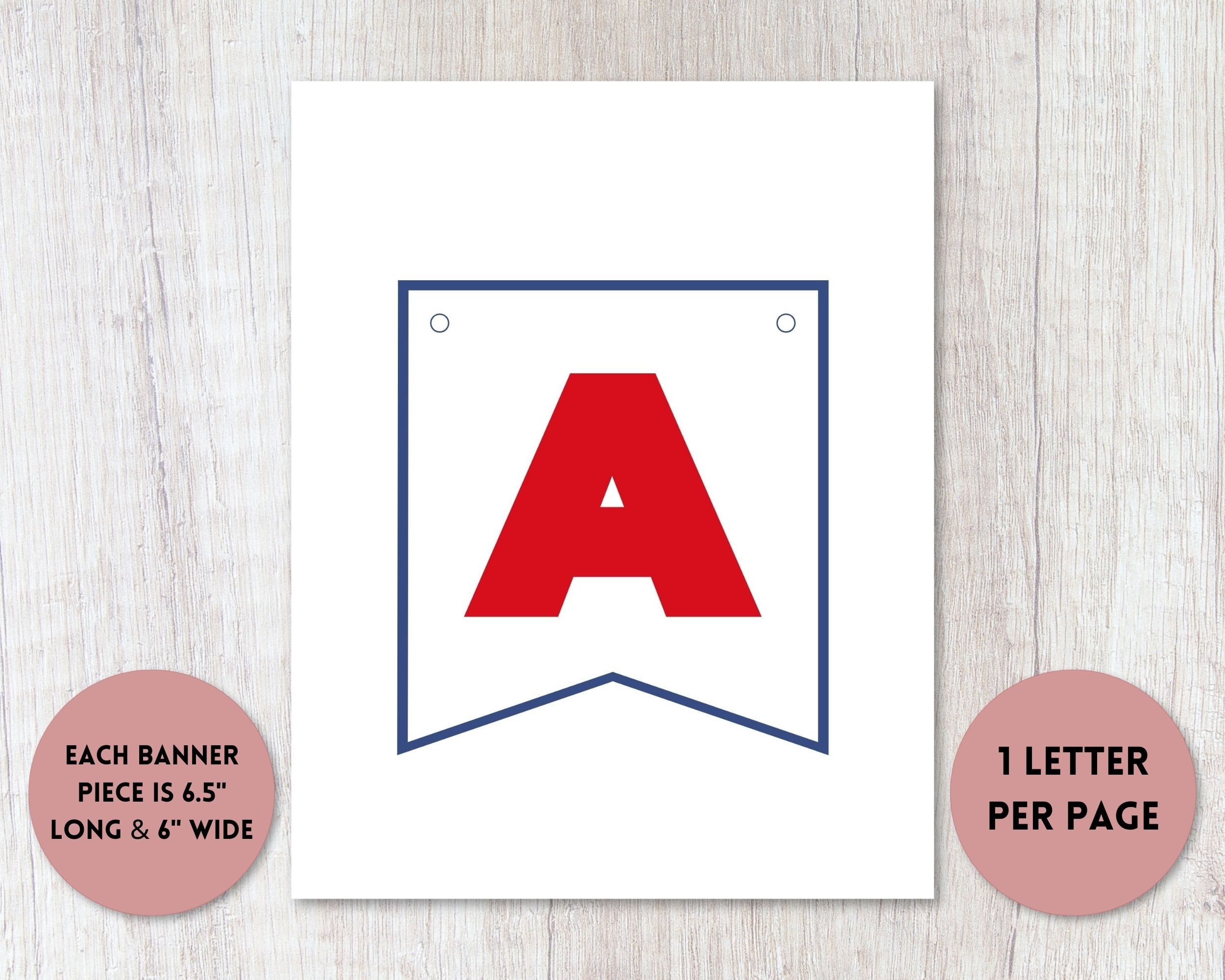 4th of July Banner Printable Independence Day Party | Etsy