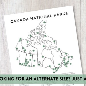 Canada National Park Checklist Printable | Canada National Parks ...