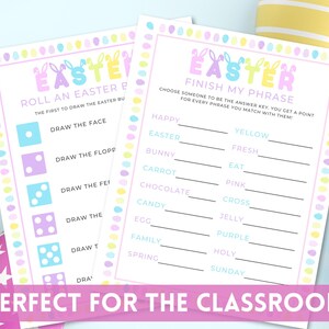 14 Easter Games for Kids Printable Family Game Activities Classroom ...
