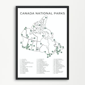 Canada National Park Checklist Printable | Canada National Parks ...