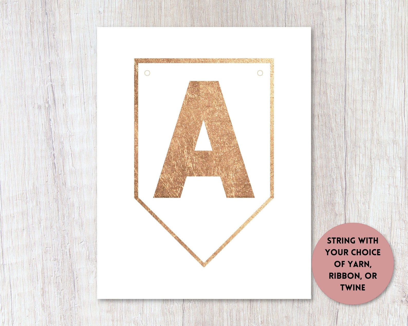 Gold Banner Printable Letter Banner Decorations Party Banner Template ...