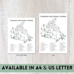 Canada National Park Checklist Printable | Canada National Parks ...