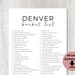 Denver, Colorado Bucket List Printable | Travel Bucket List | Travel ...